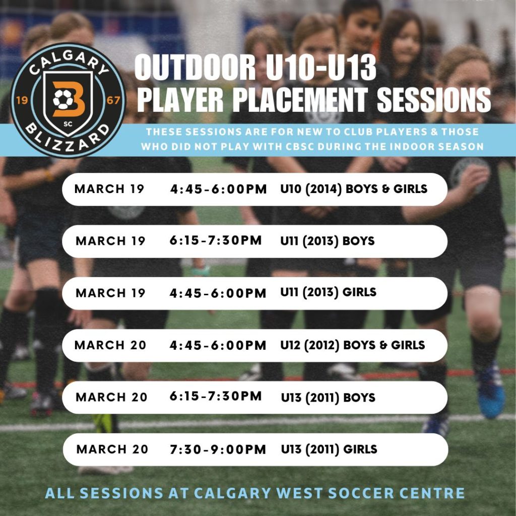 Player Placement Process – Calgary Blizzard Soccer Club